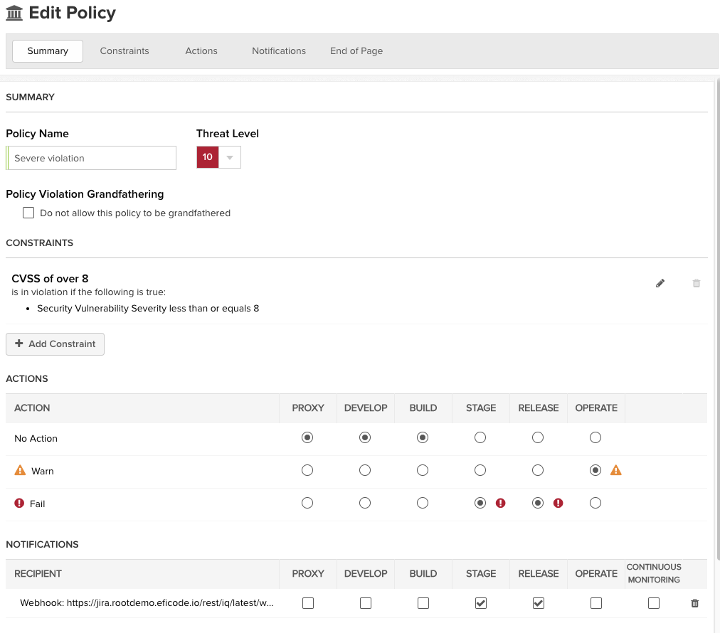 Nexus IQ Notifier for Jira: Tutorial