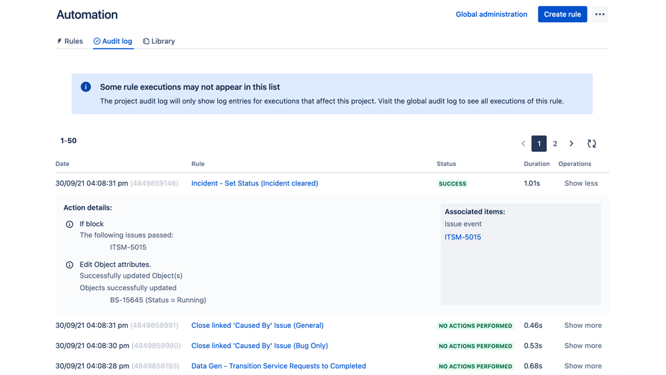 Automation in Jira Service Management